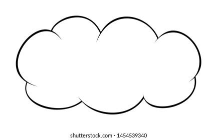 Cloud Outline Clip Art 3 500 Drawing Of Rain Clouds Stock