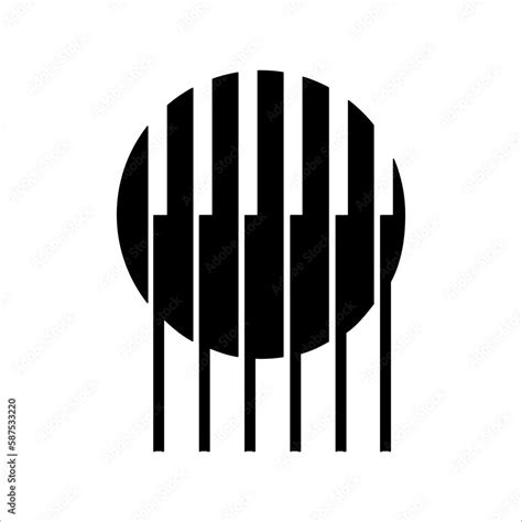 Vetor De Spere Vector Black And White A Clip Art Simple Design Abstract Logo Line Logo Icon