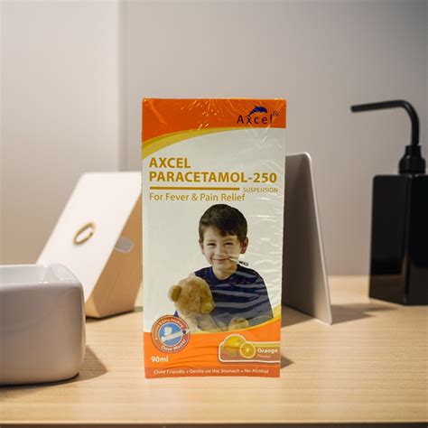 Axcel Orange Paracetamol Suspension 250mg 90ml Lazada