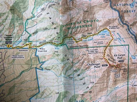 Hiking Kit Carson Peak And Challenger Point Trail Map Pics And More
