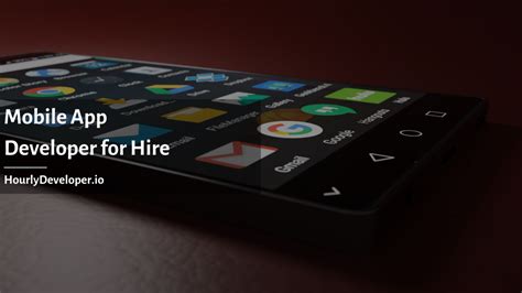 Mobile App Developer For Hire