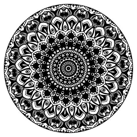 Premium Vector Decorative Ornament In Ethnic Oriental Style Coloring Book Page Circle Vector