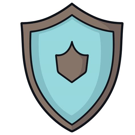 Shield Protect Badge Vector Illustration Shield Vector Clipart