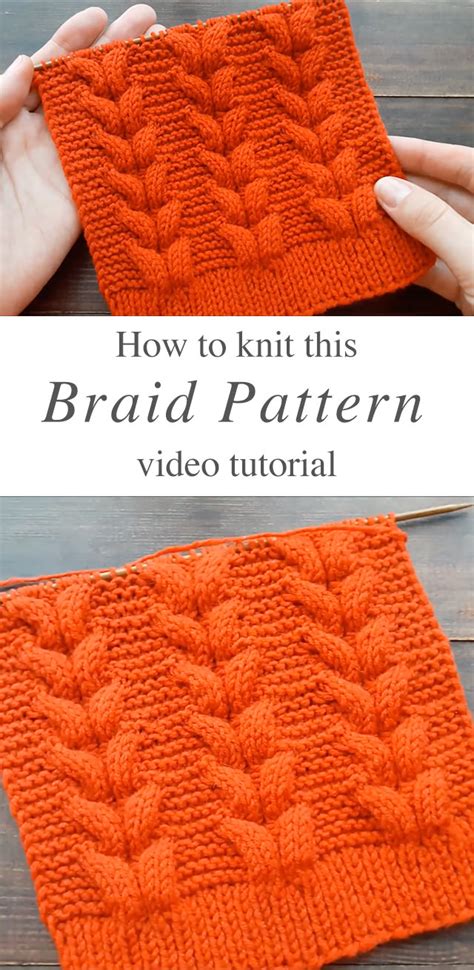 Knitting Braid Pattern You Can Learn Easily Crochetbeja