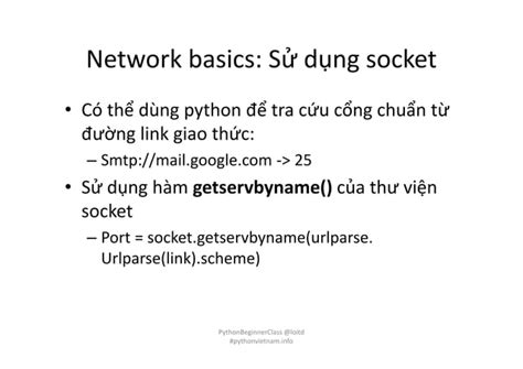 Python Beginner Class Day 15 Networking Ppt