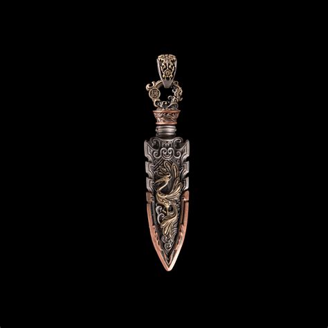 Brass Arrowhead Capsule Pendant Amazing Pendant Coppertist Wu