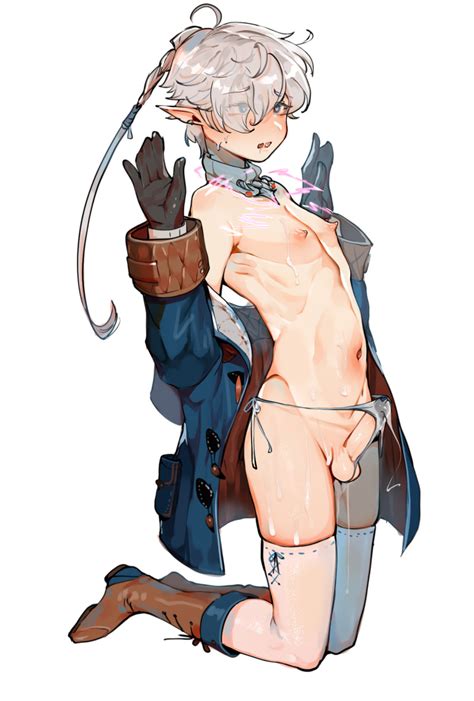 Rule 34 1boy Alphinaud Leveilleur Balls Blue Eyes Byebyefrog Cum