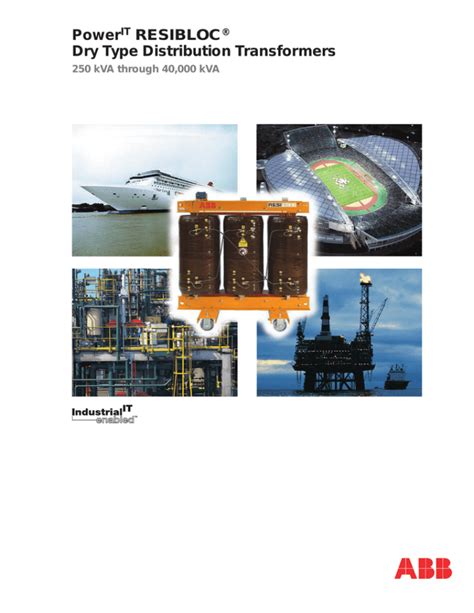Abb Resibloc® Dry Type Distribution Transformers Datasheet
