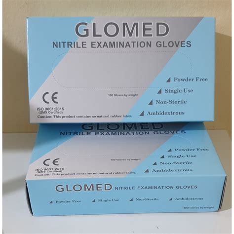 Lbt Glomed Nitrile Gloves100pcsbox Medium And Large Shopee Philippines