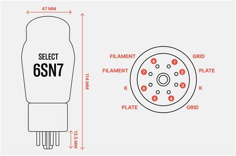 Ray Tubes Vacuum Tube 6sn7 Select Ark Audio