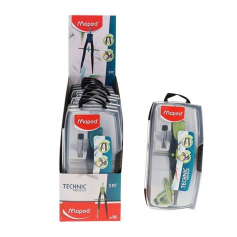 Maped Precision System 3pce Bow Compass Set Abc School Supplies