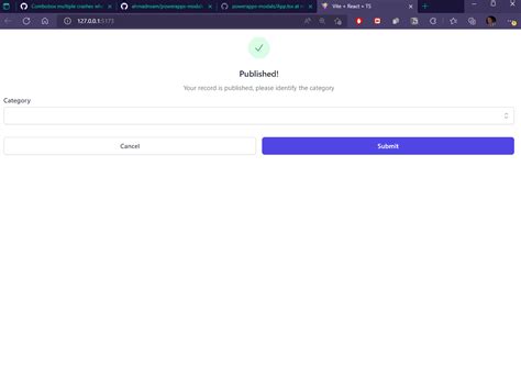 Combobox Multiple Crashes When Is Set To Be Displayed · Issue 1904