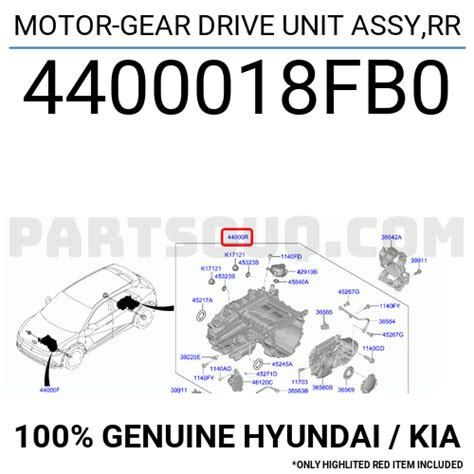 Motor Gear Drive Unit Assyrr 4400018fb0 Hyundai Kia Parts Partsouq