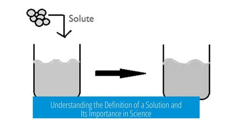 Understanding The Definition Of A Solution And Its Importance In
