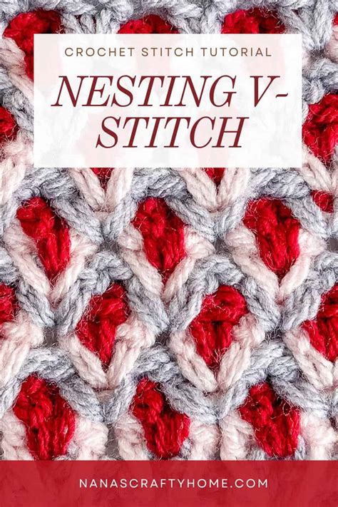 Crochet Nesting V Stitch Complete How To Stitch Tutorial