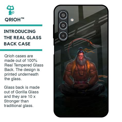 Lord Hanuman Animated Samsung Galaxy M35 5g Glass Back Cover Flat 35