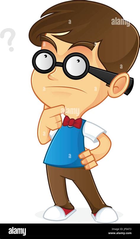 Nerd Thumbs Up Stock Vector Images Alamy