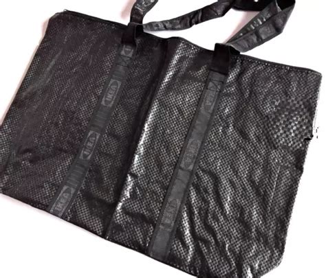 Ikea Limited Edition Black Frakta Bag ObegrÄnsad Zip Up Tote Carrier