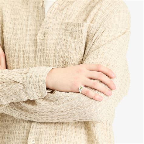 Simuero Ola Ring Silver And Green Peridot End Us