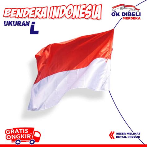 Bendera Merah Putih Indonesia Raya Bendera Persegi Murah Bendera Depan