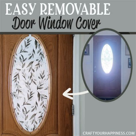 Simple Diy Wood Door Window Cover Craft Your Happiness