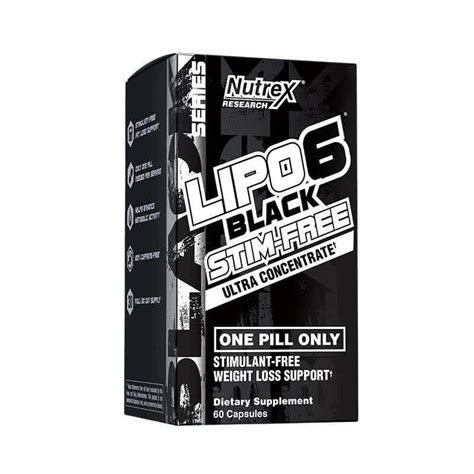 Nutrex Lipo-6 Black Stimulant-Free Ultra Concentrate 60 Capsules | Nahdi