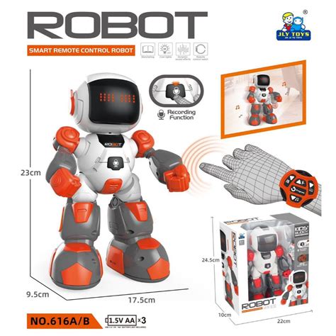 Jual Mainan Robot Remote Jam Tangan Intelligent Watch Control Toy Light Sound Mini Rc Robot For