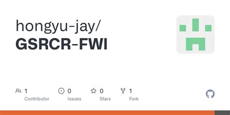 Github Hongyu Jaygsrcr Fwi
