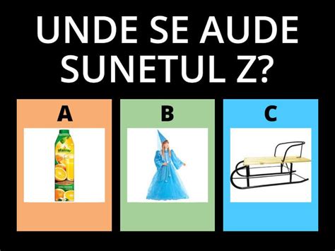 Sunetul Z Diferentiere Z S Quiz