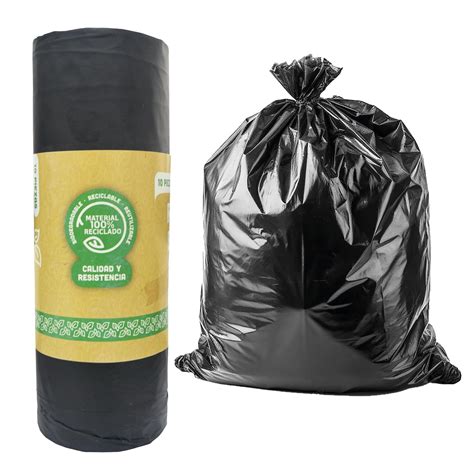 Bolsa Negra Para Basura En Rollo Biodegradable Medida 70x90 Paquete 3