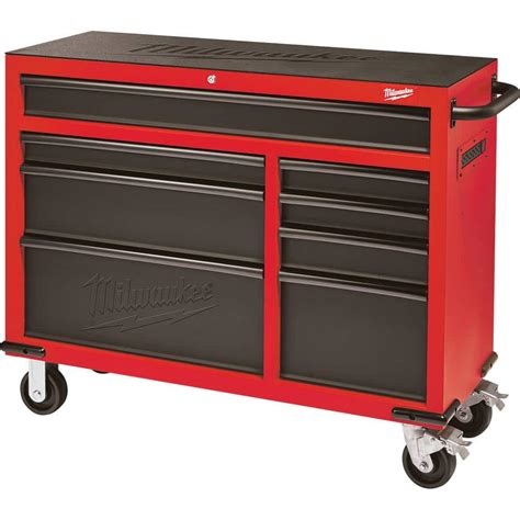 Reviews For Milwaukee 46 In W X 18 In D 8 Drawer Red And Black