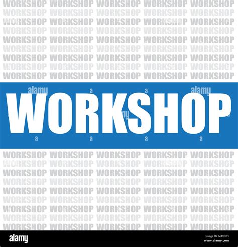 Workshop Word Cloud Collage Vector Background Stock Vector Image And Art
