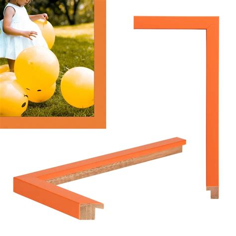 Orange Picture Frame 30x40 Flat Popular Size Framing