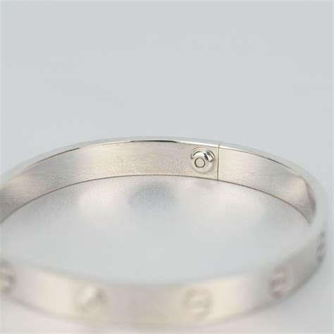 Cartier Love Bracelet In White Gold At 1stdibs 750 19 Cartier Ip 6688