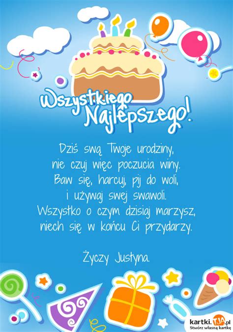 Kartki Urodzinowe Stwórz Własną Kartkę Bez Logowania