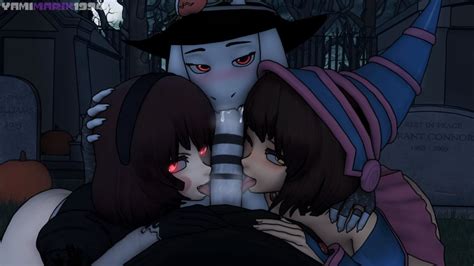 Rule 34 3d Black Magician Girl Cosplay Blowjob Chara Cum In Mouth Female Female Chara Female