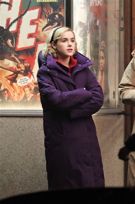 Kiernan Shipka On The Set Of The Chilling Adventures Of Sabrina In
