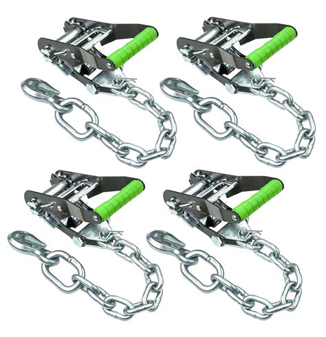 Bybiment Ratchet Fastener Chain 2 Inch Handle High Visibility 4