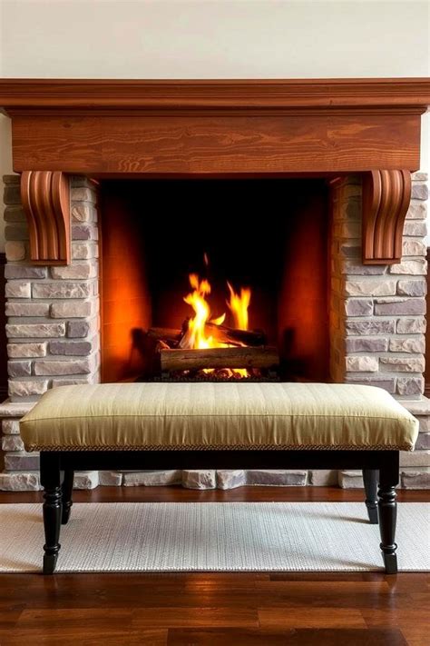 24 Fireplace Bench Ideas To Enhance Your Living Room Comfort