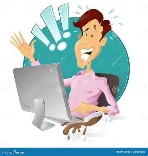 Worried Man Has Done Something Terribly Wrong With Stock Illustration 21161800