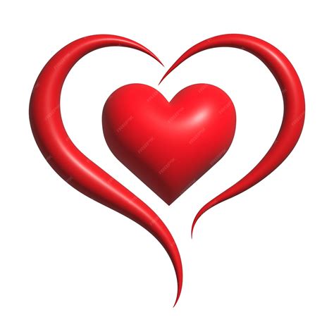 Corazon 3d ¿qué Es Eso Vector Premium