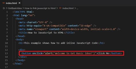 How To Link Javascript To Html