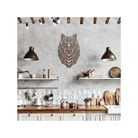 Wolf Metal Wall Art Wolf Wall Decor Wolf Ts Metal Wall Decor