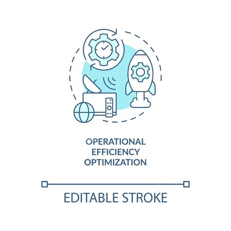 Operational Efficiency Optimization Turquoise Concept Icon Reduce Line