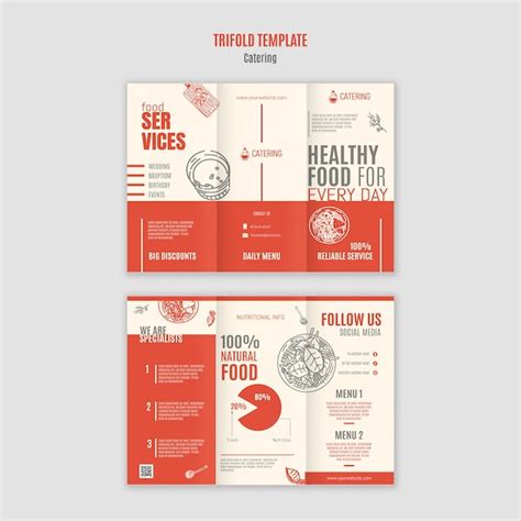 Free Psd Catering Template Design