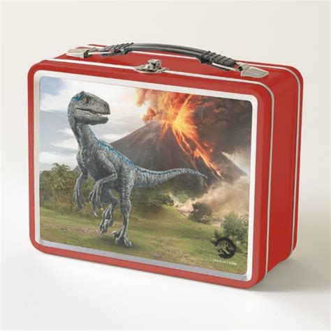 Jurassic World Blue Metal Lunch Box Custom Fan Art