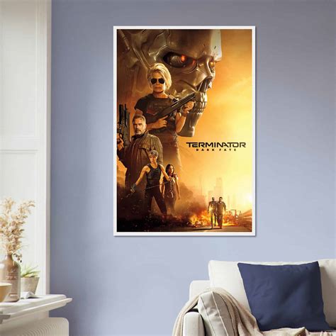 Terminator Dark Fate Movie Poster Terminator Movie Poster For T