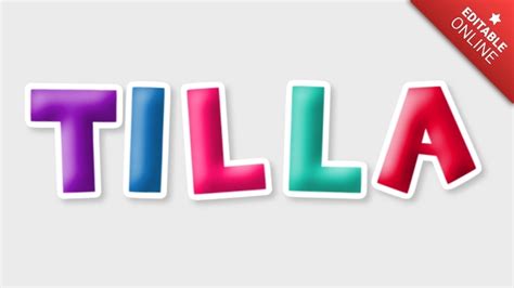 Tilla José Comilão Text Effect Generator