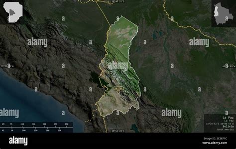 La Paz Department Of Bolivia Satellite Imagery Shape Presented