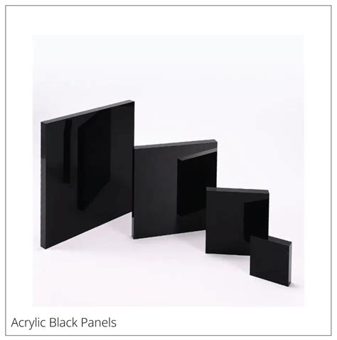 Acrylic Black Panels Set Of 24a4 210 X 300mm Cut 2 Size Acrylic Lasercutter And Manufacturer
